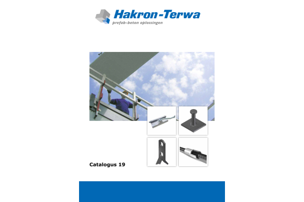 Nieuwe catalogus hakron terwa voor prefab betonindustrie